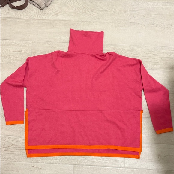 THML | Sweaters | Thml Pink And Orange Turtleneck Sweater | Poshmark